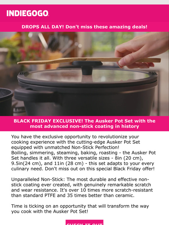 Indiegogo: Live NOW on Indiegogo: Black Friday deal on the Ausker Pot ...