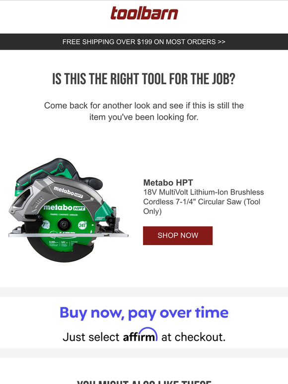 ToolBarn: Take another look 👀 | Milled