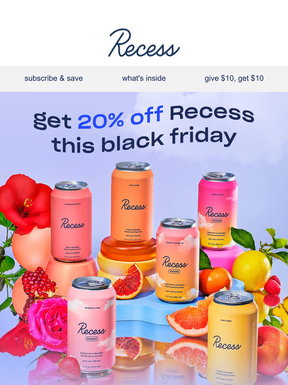 Recess Email Newsletters: Shop Sales, Discounts, and Coupon Codes