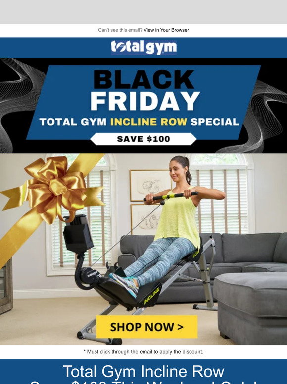 Total Gym: Stay in and Shop with Total Gym! | Milled