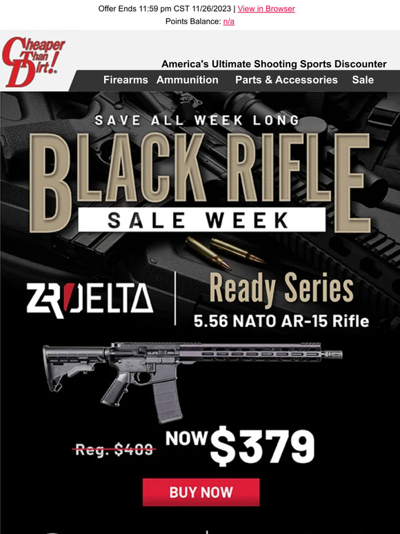 Cheaper Than Dirt: Biggest Savings of the Year on Black Rifles and Ammo ...