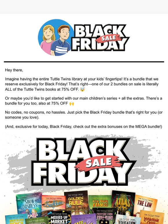 Tuttle Twins: 👉 The year’s BEST deals inside… | Milled