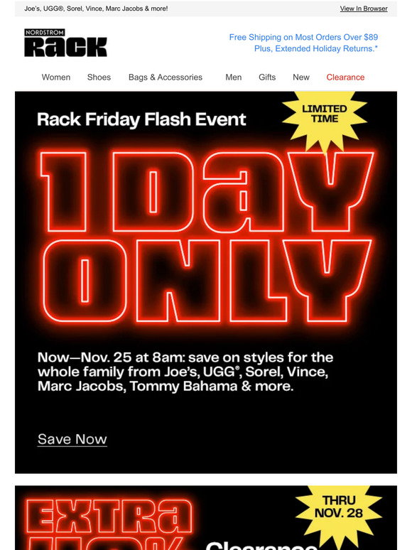 Nordstrom: 1 DAY ONLY! Limited-time savings on great brands. | Milled
