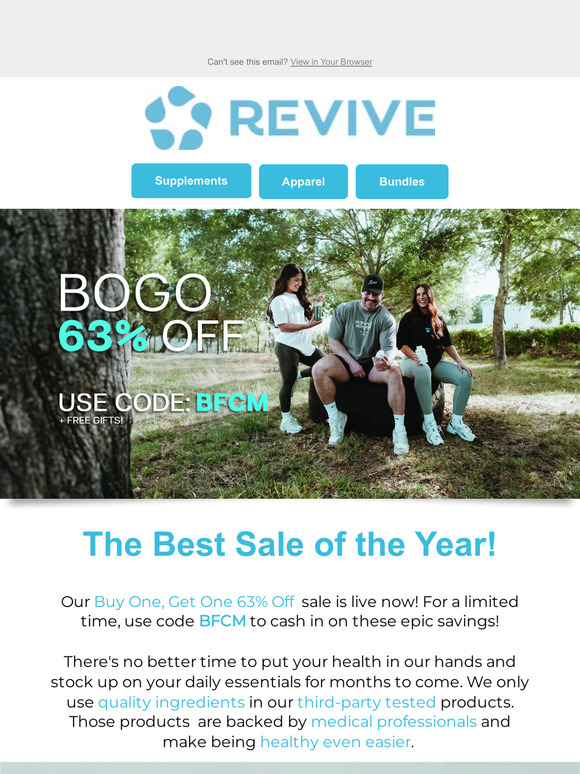 Revive Supplements: The Year's Biggest Sale is Now Live 👀 | Milled
