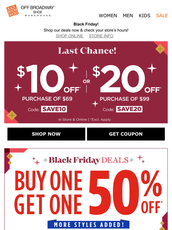 Rack Room Shoes: Use this $20 OFF coupon before midnight ⏰ | Milled