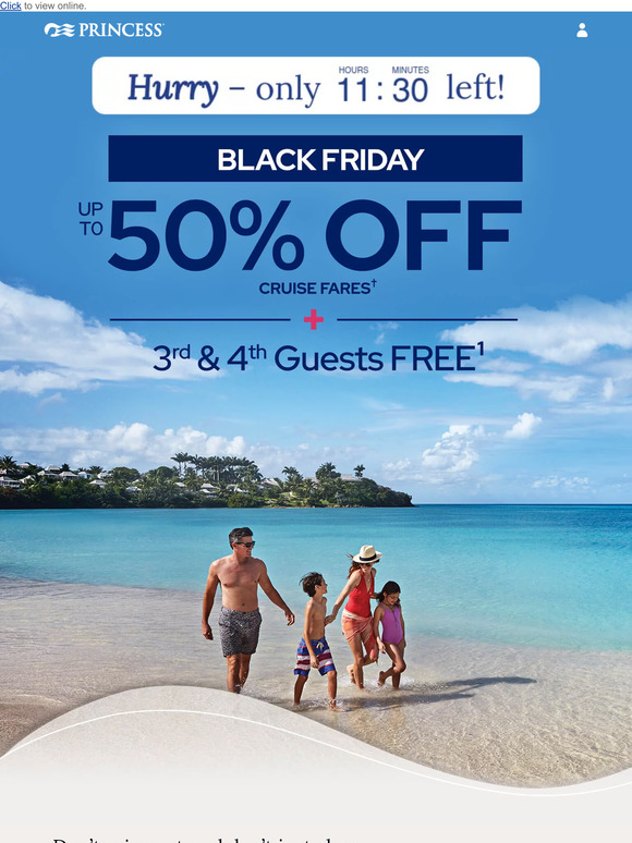 Princess Cruises: Up to HALF OFF your cruise - Black Friday is better ...