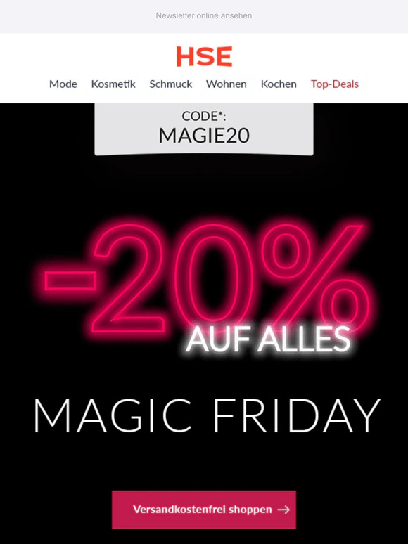 HSE24: ⏳ 20%-Gutschein EXTRA auf ALLES: nur heute | Milled