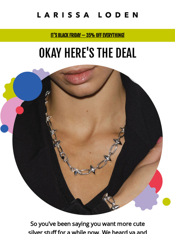 Larissa Loden: Cute sh!t now in silver! 🪩 | Milled