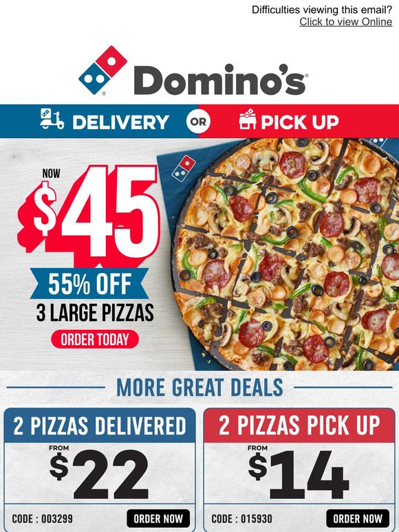 Domino's Pizza: Pizzas are BTO: Baked To Order! Get Pizza Coupons up to ...