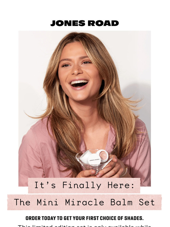 Jones Road Beauty: It's Here: The Mini Miracle Balm Set | Milled