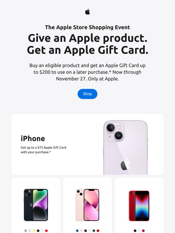 Apple: The Apple Store Shopping Event is finally here. ⏰ | Milled