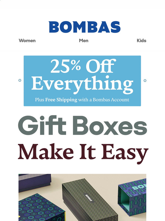 Bombas: 25% Off All Gift Boxes and More | Milled