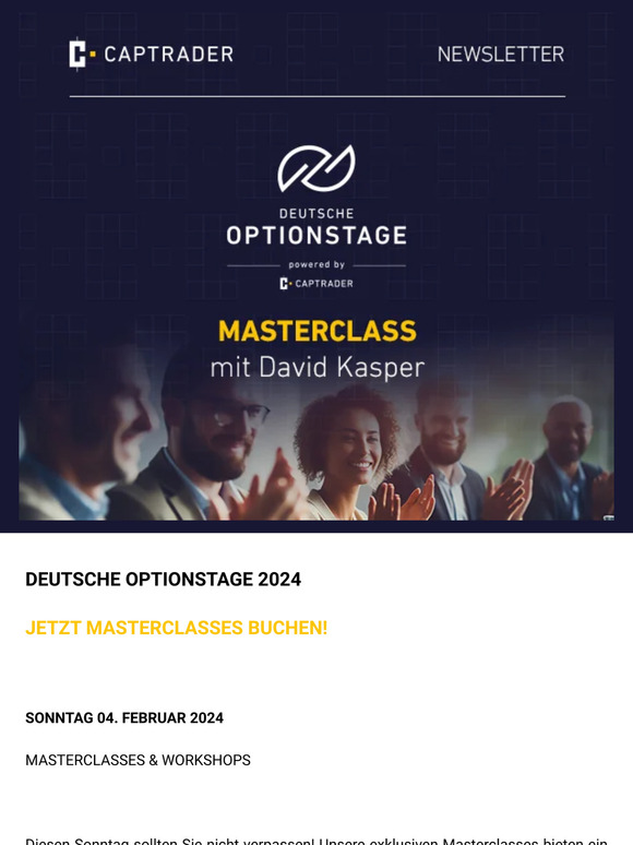 CapTrader: Die Masterclass von David Kasper bei den Deutschen Optionstagen | Milled