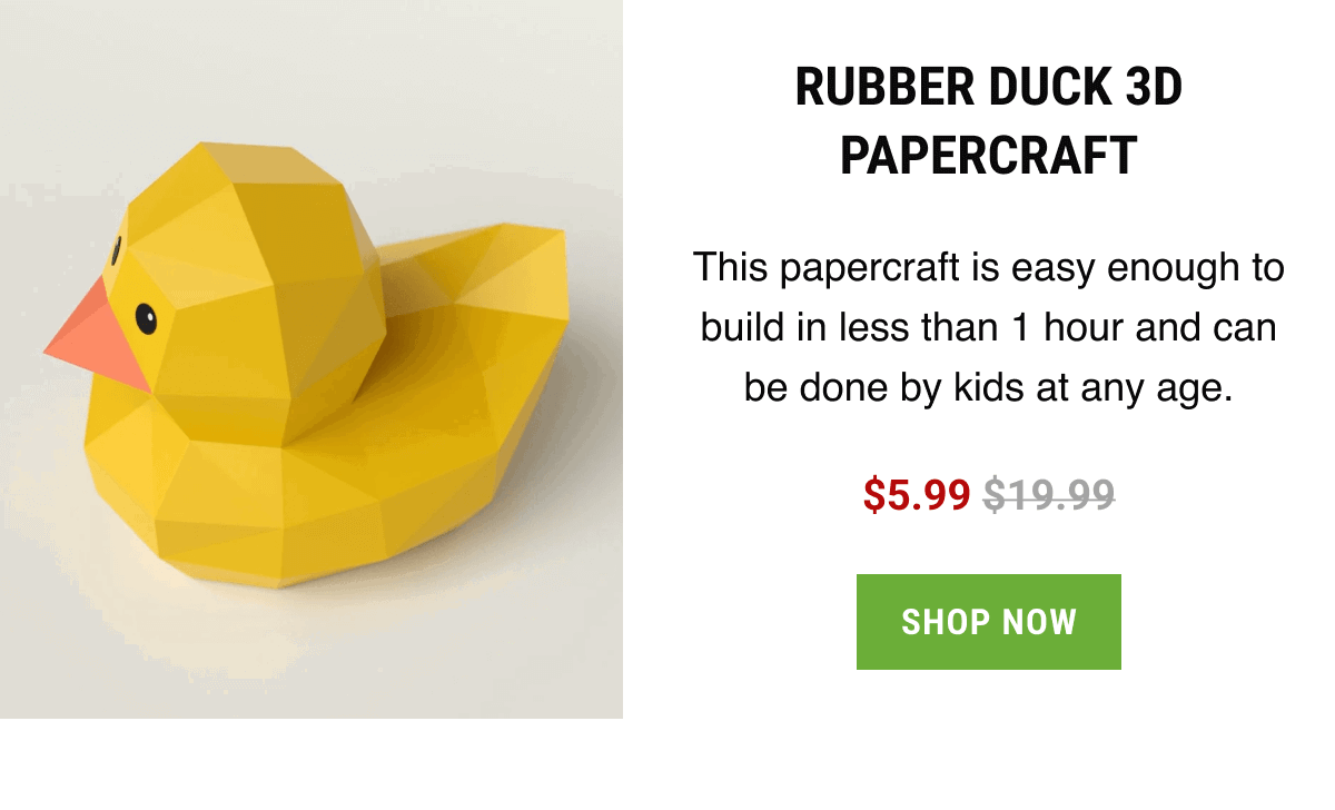 PaperCraft World (US): Papercrafts Under $6? It's TRUE. | Milled