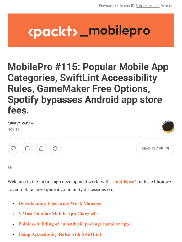Packt Us Mobilepro 115 Popular Mobile App Categories Swiftlint Accessibility Rules