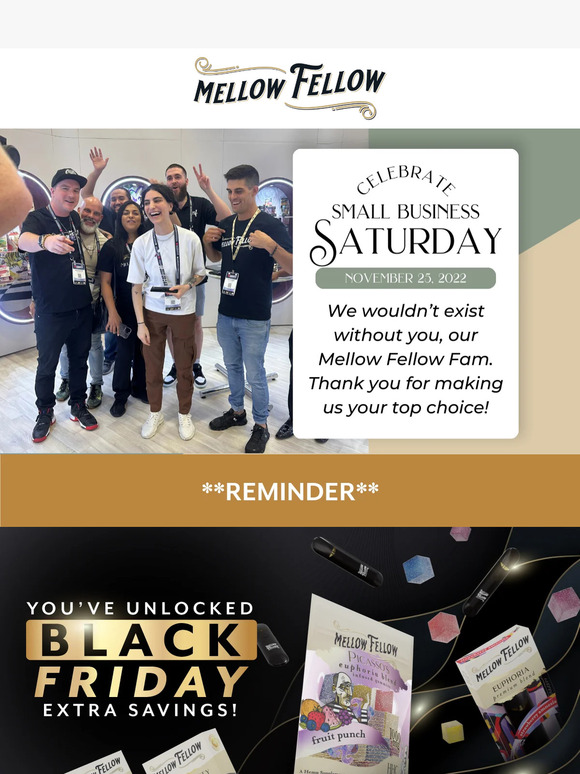 Mellow Fellow: Our Small Business Thanks You! | Milled