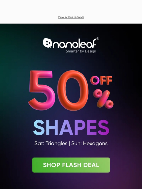 Nanoleaf: 50% OFF SHAPES | Milled