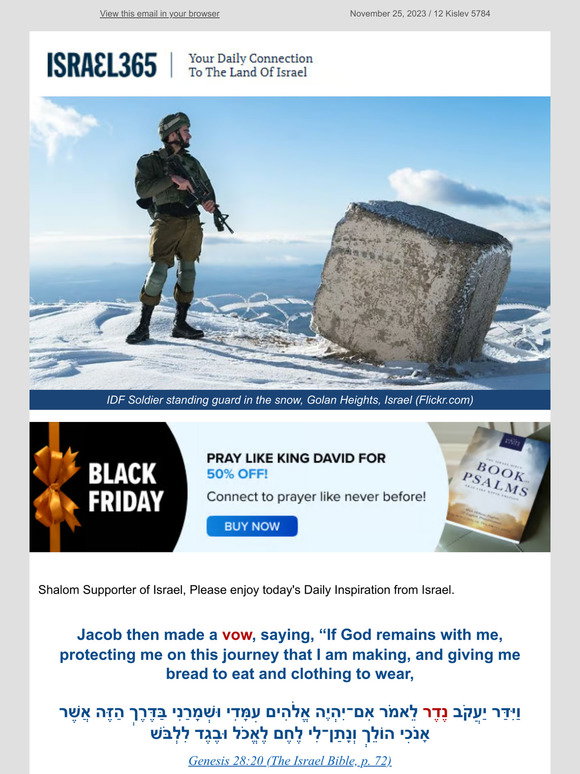 The Israel Bible: Jacob’s Vow: Opting Into God’s Plan | Milled