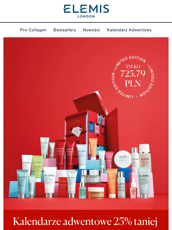 Elemis: 25% rabatu na kalendarz adwentowy 🎁 | Milled