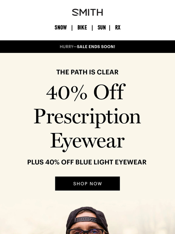 Smith Optics: Save 40% on your prescription lenses | Milled