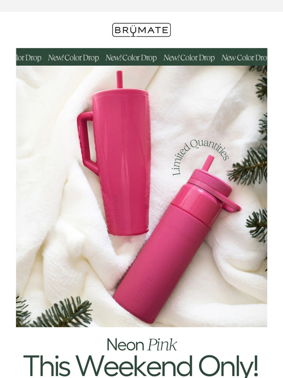 BruMate: BIG NEWS: Neon Pink is Back for the Weekend | Milled