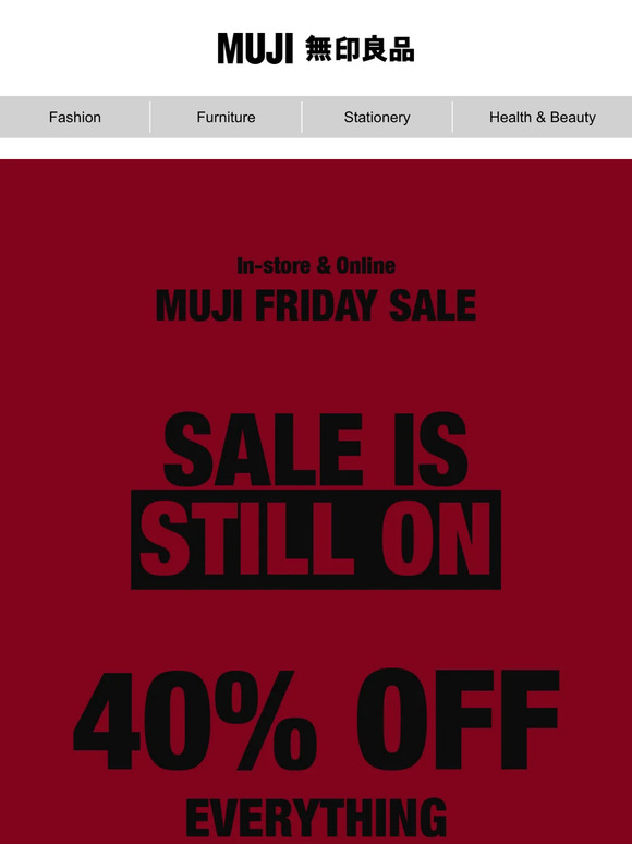 MUJI: MUJI Friday Sale is Still On 🤩 | Milled