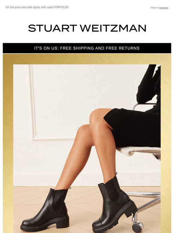 Stuart Weitzman: Little Black Boots on Sale + Extra 25% Off | Milled