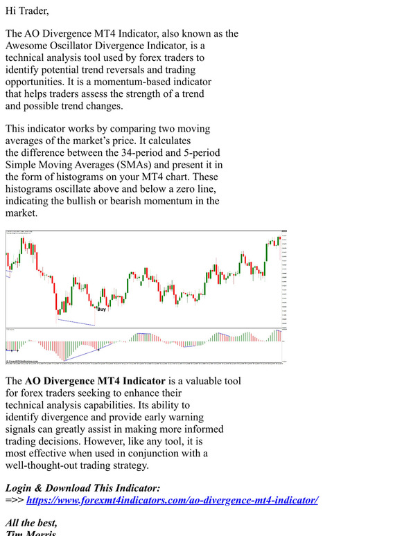 Forex MT4 Indicators: [Download] AO Divergence MT4 Indicator | Milled