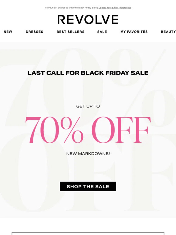 REVOLVE Email Newsletters: Shop Sales, Discounts, and Coupon Codes