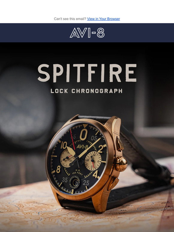 AVI-8: 🛩️ Spitfire Lock Chronograph: A Tribute to Heroism | Milled