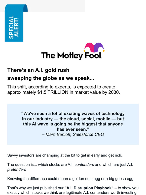 The Motley Fool: 3 A.I. stocks you’ll probably wish you’d grabbed in 5 ...