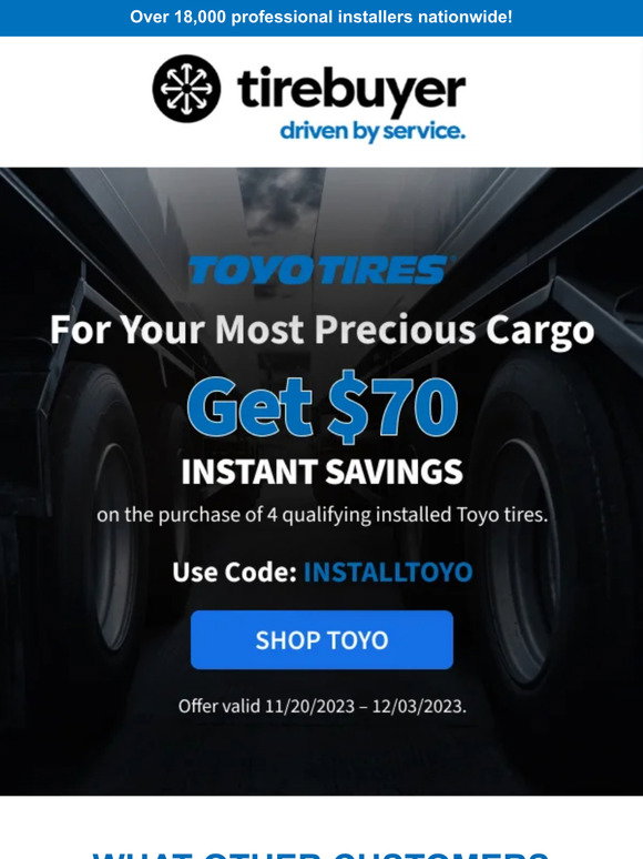 TireBuyer: Tackle the Winter with Toyo Tires 💰 $70 Instant Savings 💰 ...