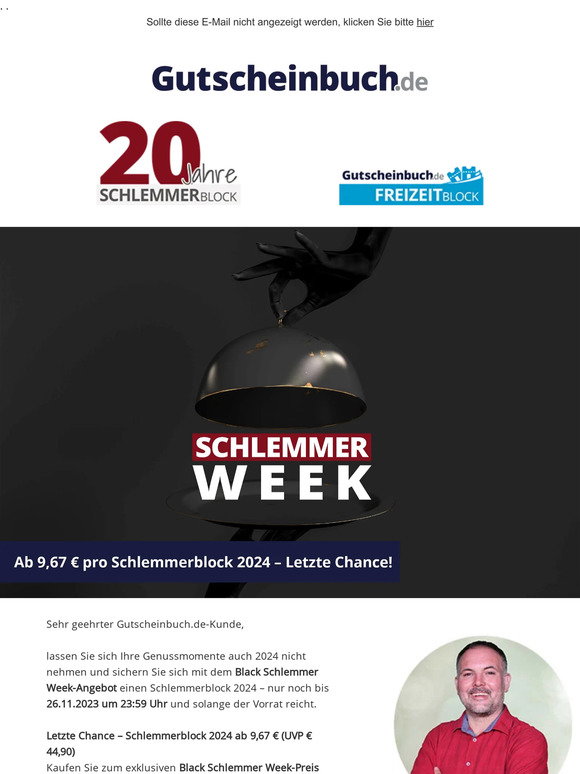Gutscheinbuch: Ab 9,67 Euro pro Schlemmerblock 2024 – Letzte Chance ...