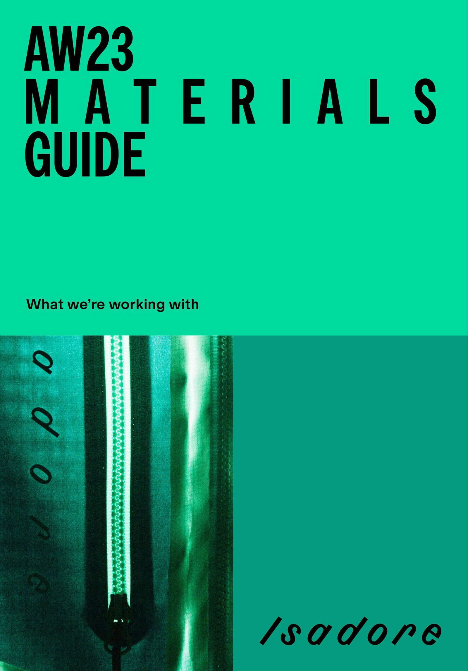 Isadore: Get to know your materials | Milled