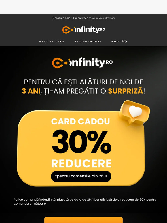 infinity: 🆘VOUCHER 30% pe Infinity! | Milled