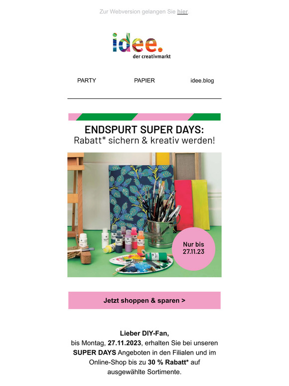 idee. der Creativmarkt: Super Days: Die letzten Stunden 🤩 | Milled