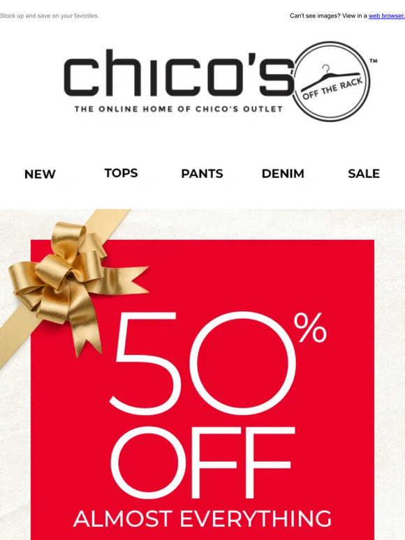 Chico's: NEW extra savings start today | Milled