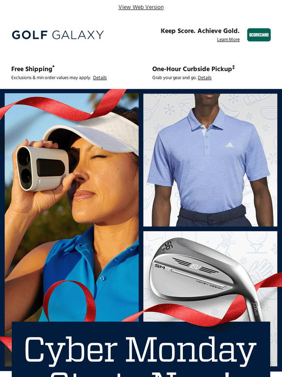 Golf Galaxy: Cyber Week starts NOW! 🙌 Up to 60% off + more | Milled