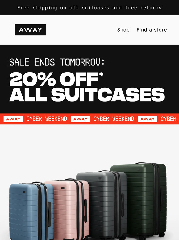 Away Email Newsletters: Shop Sales, Discounts, and Coupon Codes