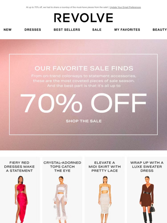 REVOLVE Email Newsletters: Shop Sales, Discounts, and Coupon Codes