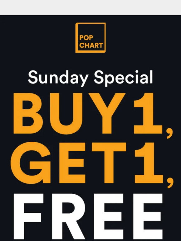 Pop Chart Lab: Today ONLY: Buy 1, Get 1 FREE | Milled