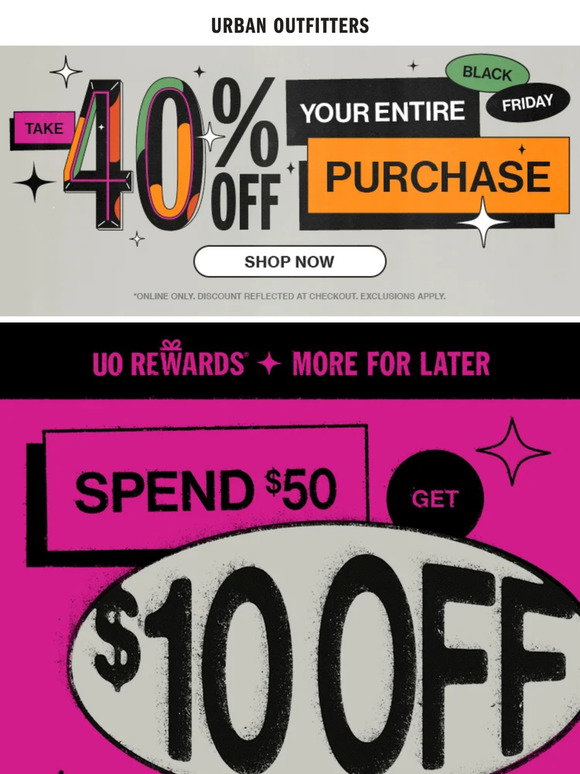 Urban Outfitters: $10 OFF for UO Rewards members 🤑 | Milled