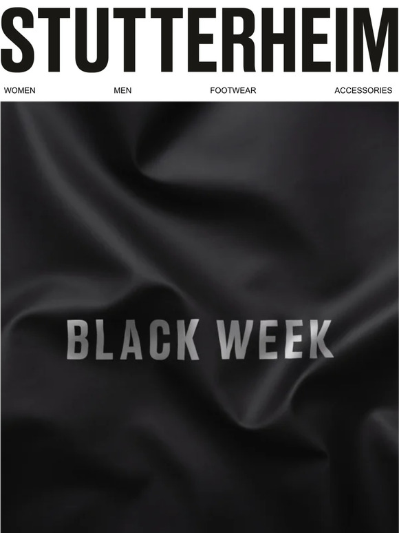 Stutterheim: Black Week Ends Today | Milled