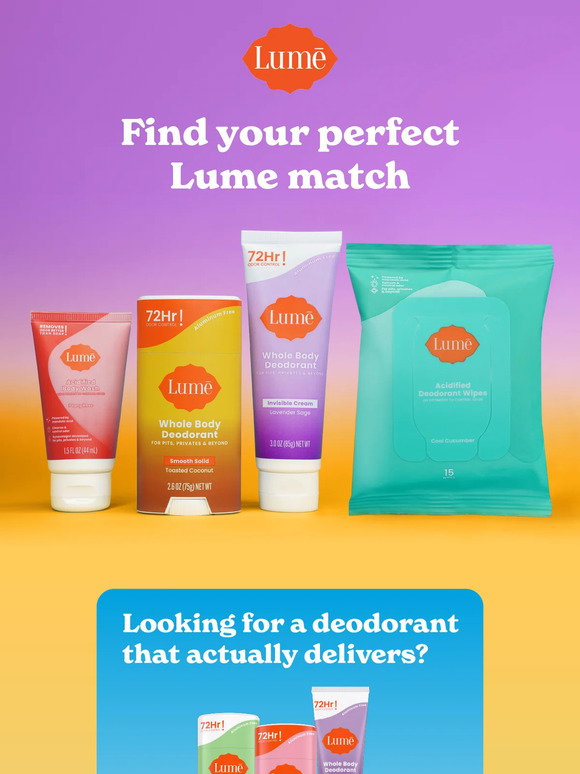 Lume: Deo? Body Wash? Wipes? | Milled