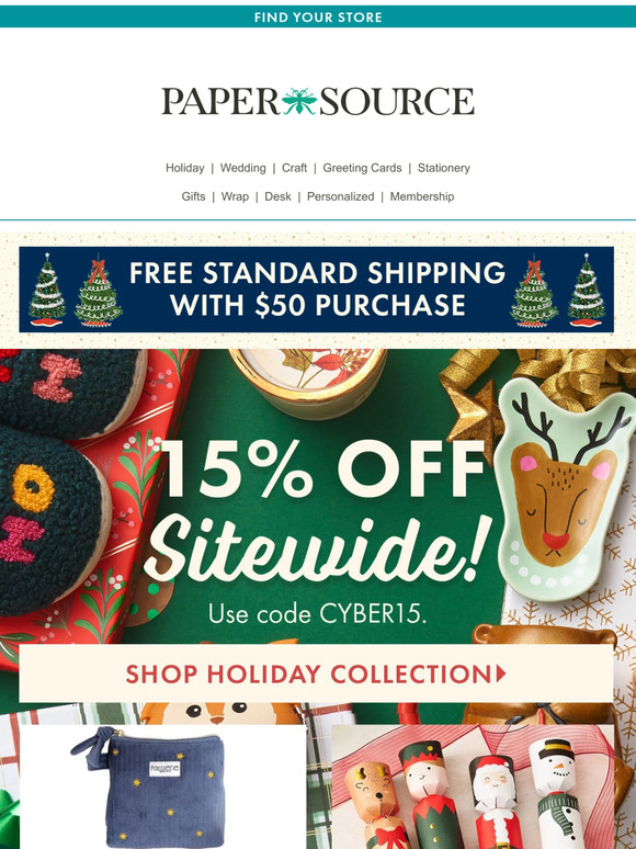 Paper Source: Our Cyber Sale is Almost Over... Save Now! | Milled