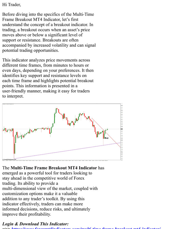 Forex MT4 Indicators: [Download] Multi Time Frame Breakout MT4 ...