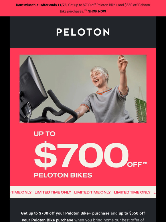 Peloton: This Cyber Monday - Up to $700 off Peloton Bikes | Milled