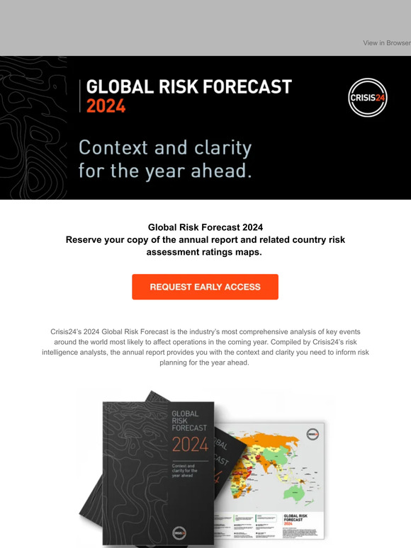 GardaWorld: Global Risk Forecast 2024 – Reserve Your Copy | Milled
