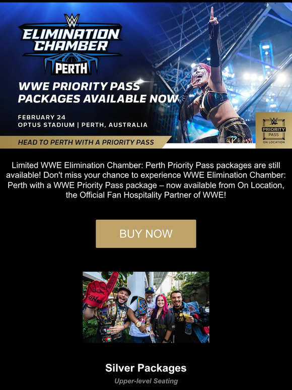 WWE Shop: Now Available: Limited WWE Elimination Chamber: Perth ...