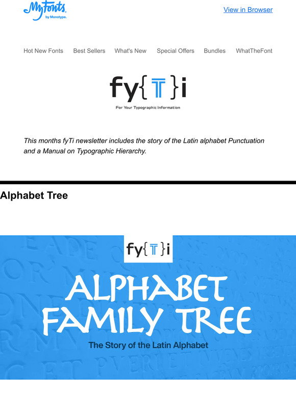 MyFonts: FYTI: The Alphabet Family Tree: Punctuation & The Manual ...